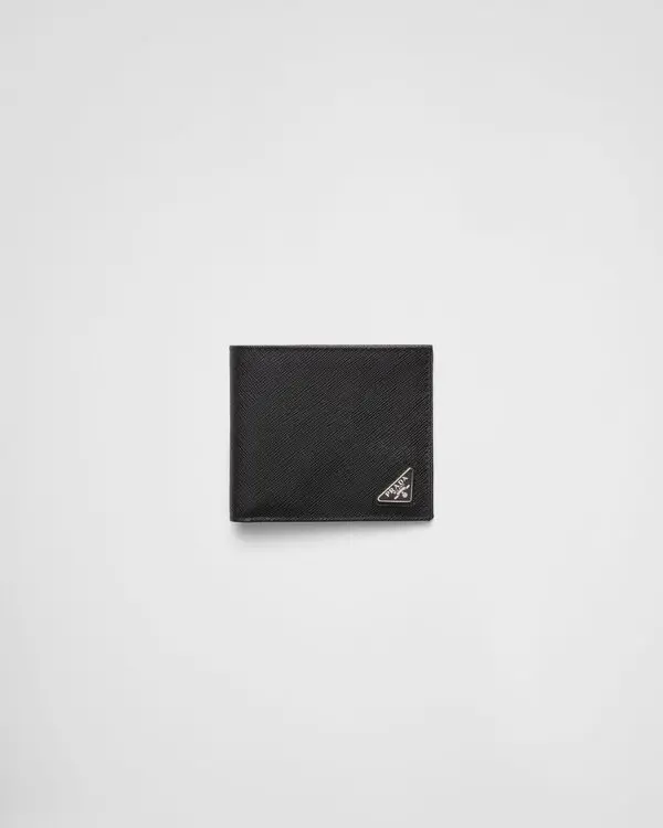 Prada Saffiano Leather Wallet - Black