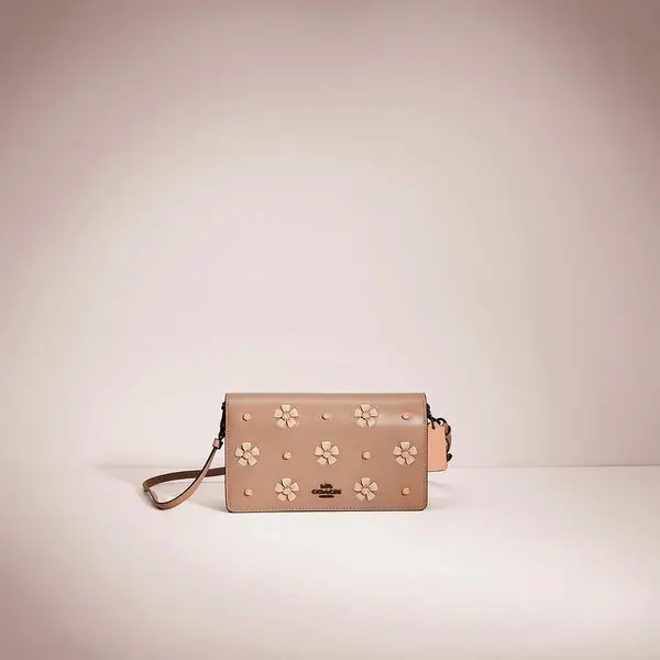 Coach Hayden Foldover Crossbody Clutch With Tea Rose Knot