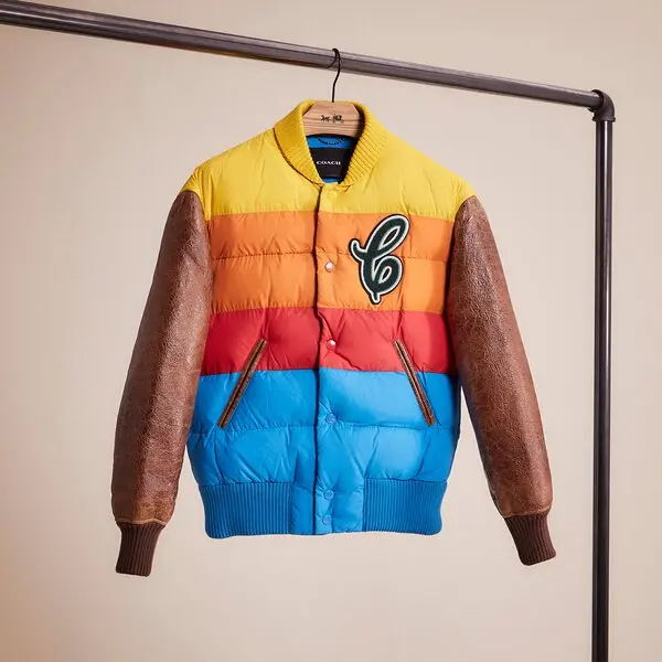 Coach Restored Hybrid Varsity Jacket