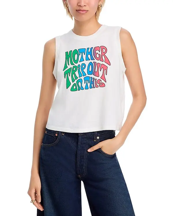 MOTHER The Strong And Silent Sleeveless Tee - Trip Out On This