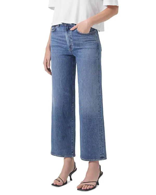 AGOLDE Harper Mid-rise Wide Ankle Jeans