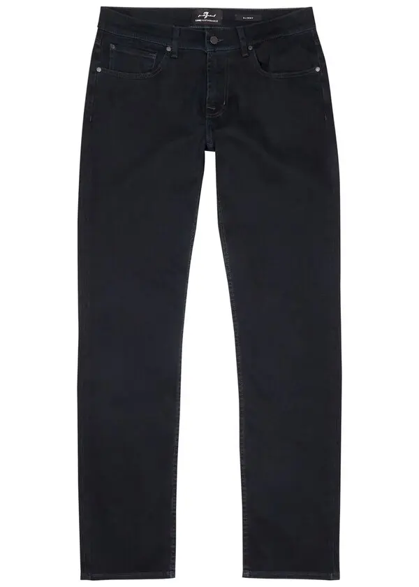 7 For All Mankind Slimmy Luxe Performance Jeans - Dark Blue