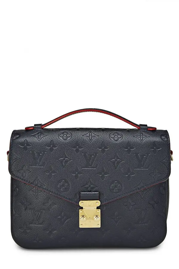 LOUIS VUITTON Celeste Monogram Empreinte Pochette Metis - Blue ...