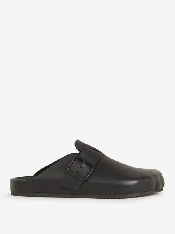 Balenciaga Leather Sunday Mule - Black