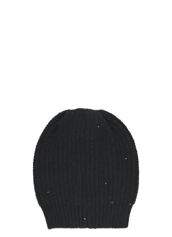 Brunello Cucinelli Cashmere And Silk Beanie - Black