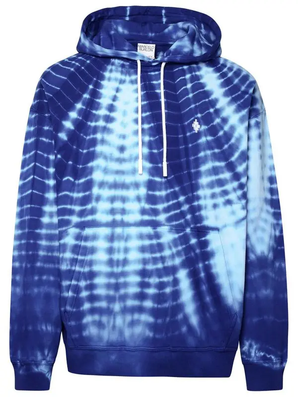 MARCELO BURLON C.OF MILAN HOME Aop Soundwaves' Cotton Sweatshirt