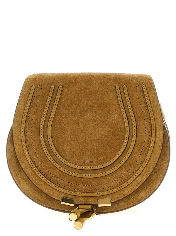 Chloé Marcie Small Crossbody Bag - Beige