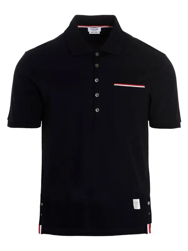 Thom Browne Rwb Polo Shirt - Blue