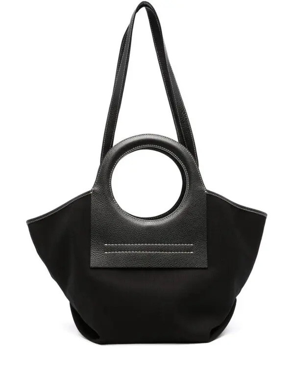 Hereu Cala S Grainy Handheld Bag - Black