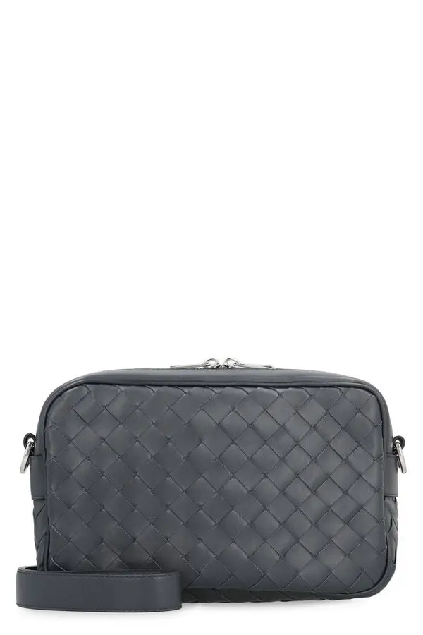 Bottega Veneta Braided Room Small Bag - Grey