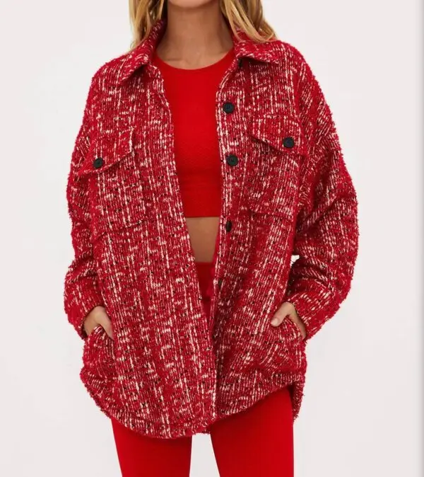 Buy Beach Riot Noelle Jacket In Merry Sparkle Tweed - Multi At 36% Off ...