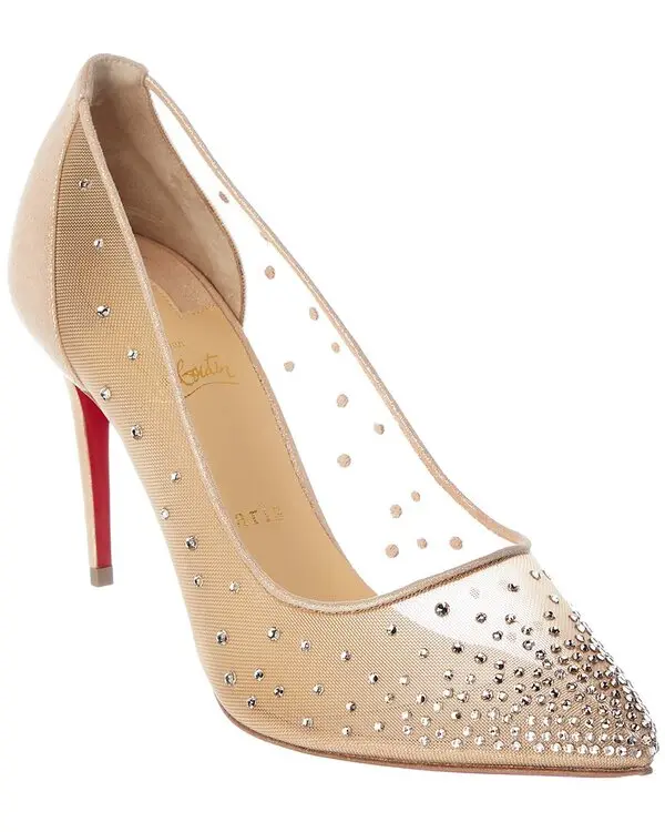 follies crystal mesh pump