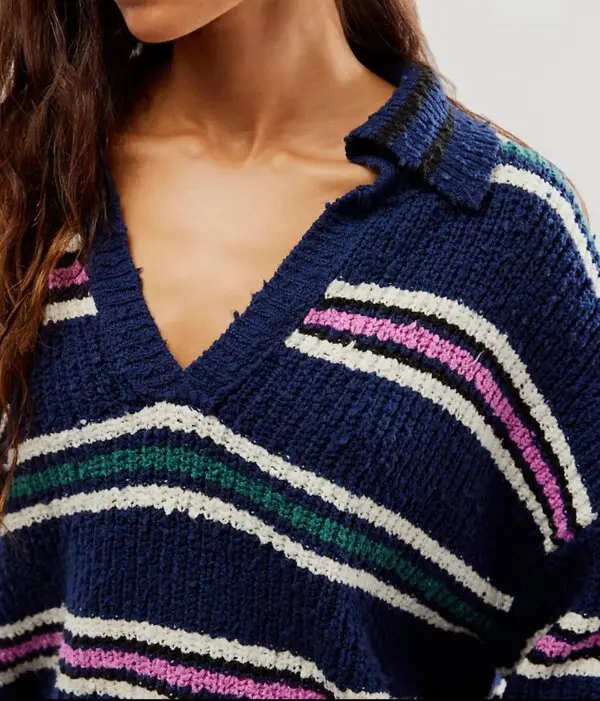 Buy Free People Kennedy Pullover In Midnight Combo - Multi At 35% Off ...