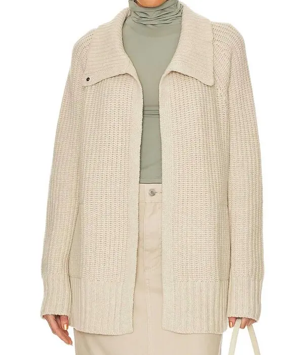 Buy White + Warren Ribbed Coatigan In Bone - Beige At 35% Off ...