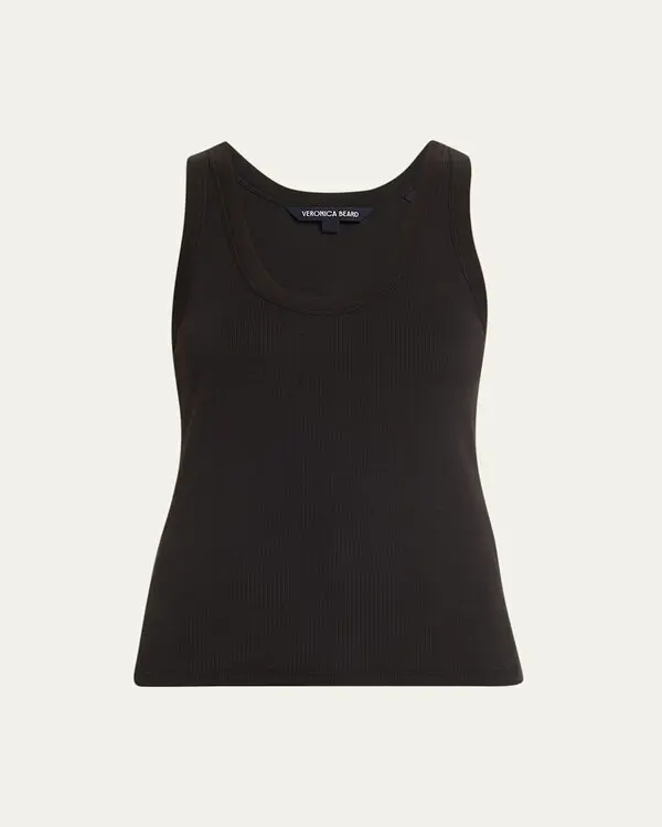 Veronica Beard Birke Tank Top - Black