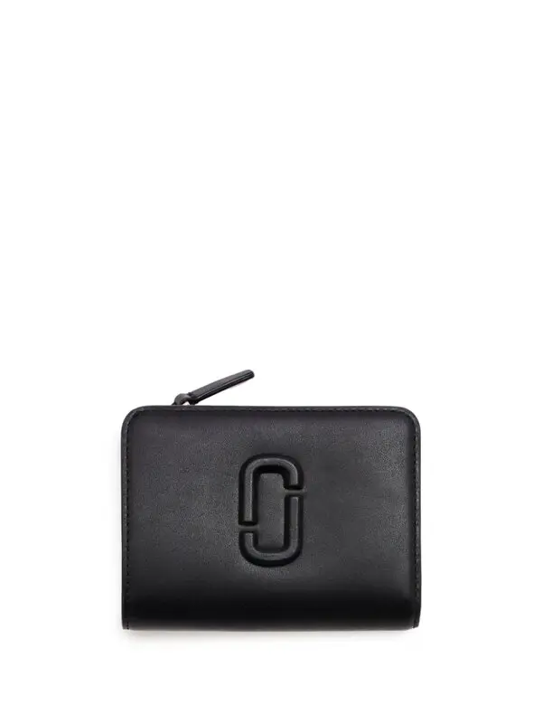 Marc Jacobs The Covered J Marc Mini Compact Wallet - Black