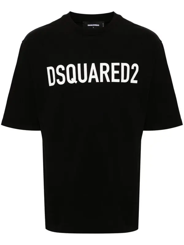 Dsquared2 Logo-print Cotton T-shirt - Black