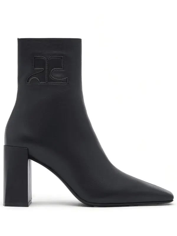 COURREGES Heritage Leather Ankle Boots