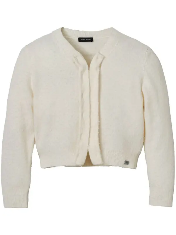 Marc Jacobs Pilled Cropped Wool Cardigan - Neutrals