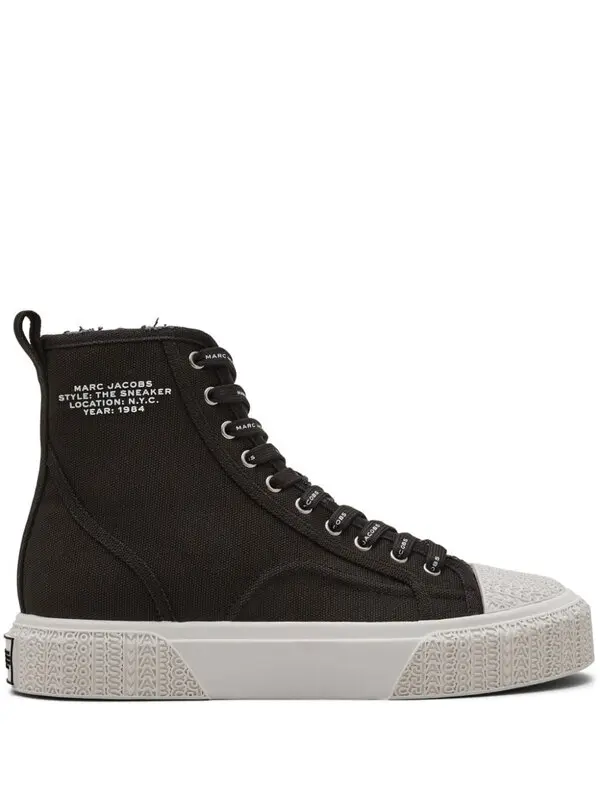 Marc Jacobs Canvas High-top Sneakers - Black