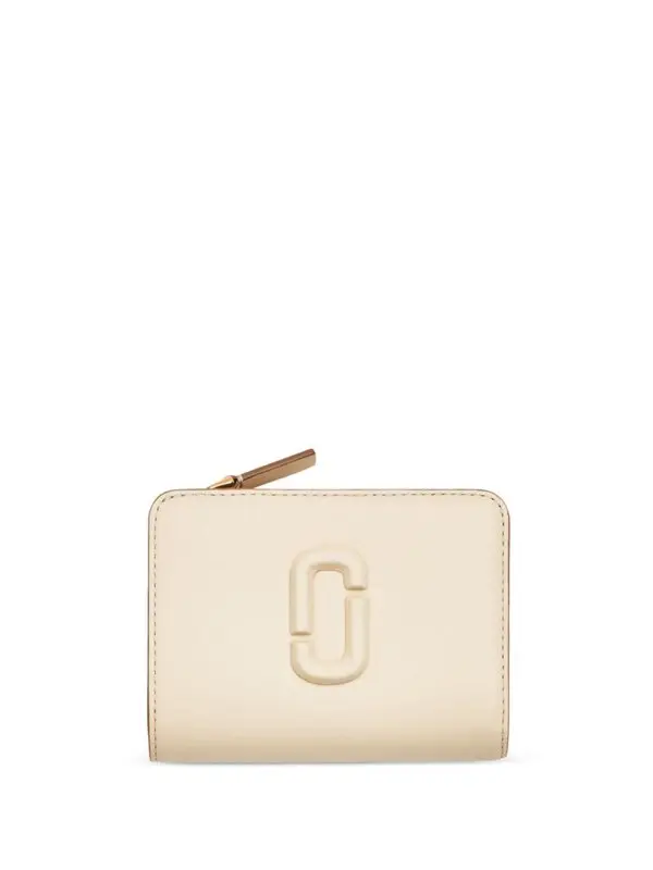 Marc Jacobs The Covered J Marc Mini Compact Wallet - Neutrals