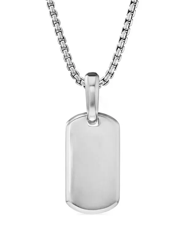 David Yurman Sterling Chevron Tag