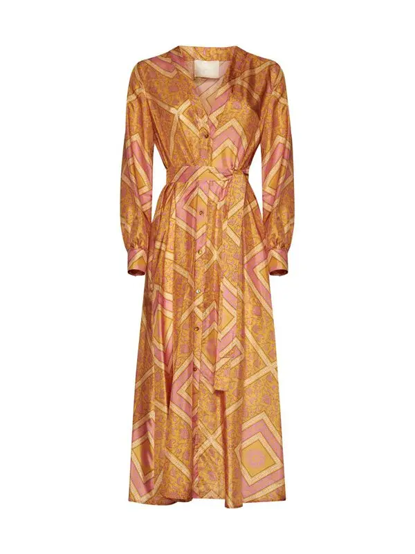 Buy Momoni Dresses - Arancio/fucsia At 33% Off | Editorialist