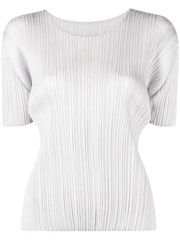 Issey Miyake Plissé T-shirt - Grey