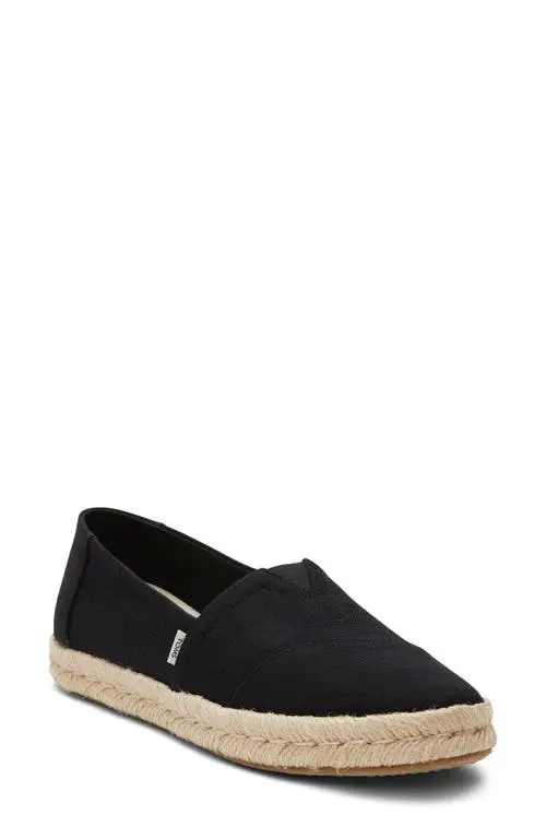 Toms Alrope Espadrille Slip-on - Black