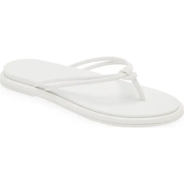 Olukai Knotted Strap Flip-flops - White/white