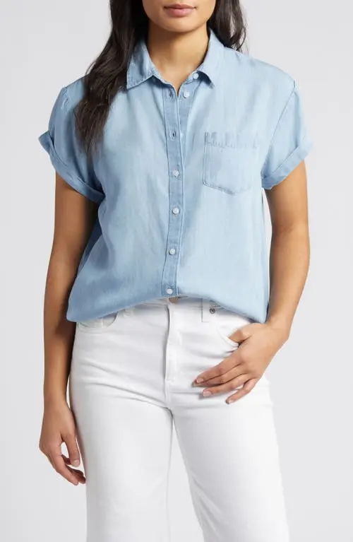 Caslon Chambray Camp Shirt
