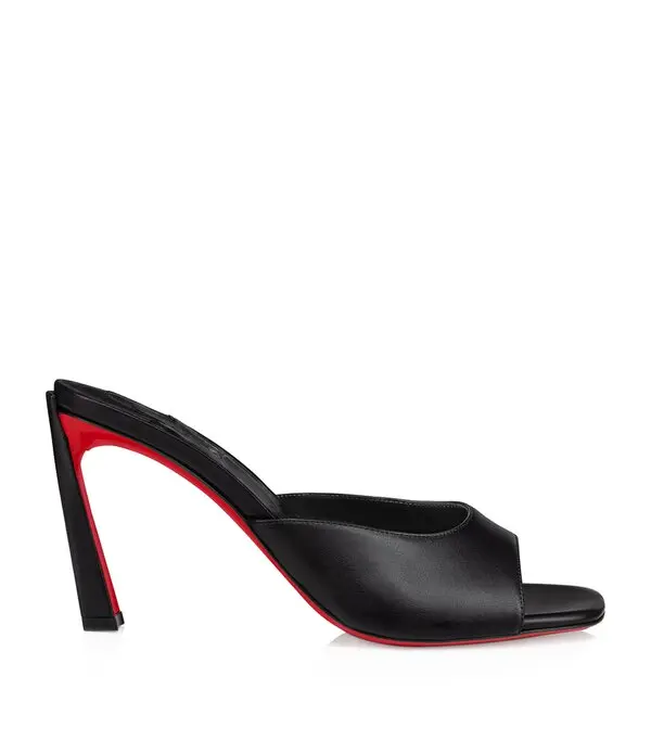 CHRISTIAN LOUBOUTIN Condora 85 Leather Mules - Black