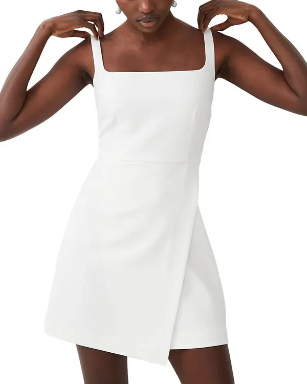 French Connection Whisper Sleeveless Mini Dress - Summer White