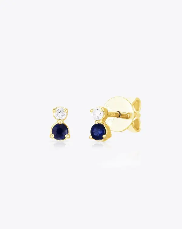 Ring Concierge Gemstone And Diamond Stud Earrings