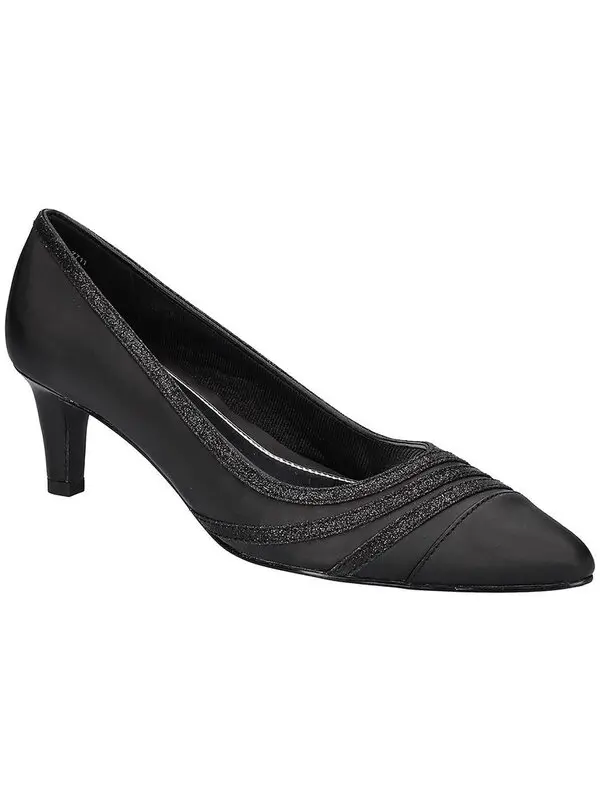 Buy EASY WORKS BY EASY STREET Nobel Satin Glitter Pumps - Multi At 14% ...