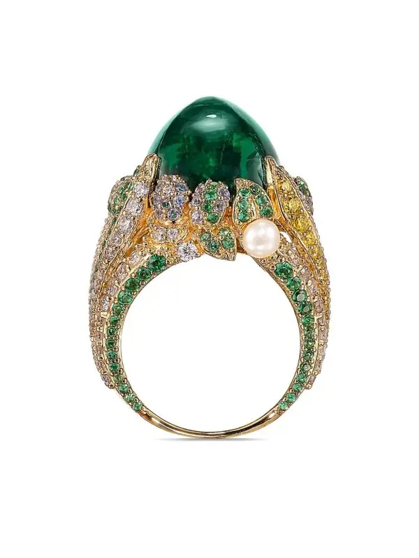 ANABELA CHAN 18kt Yellow Vermeil Gemstone Ring