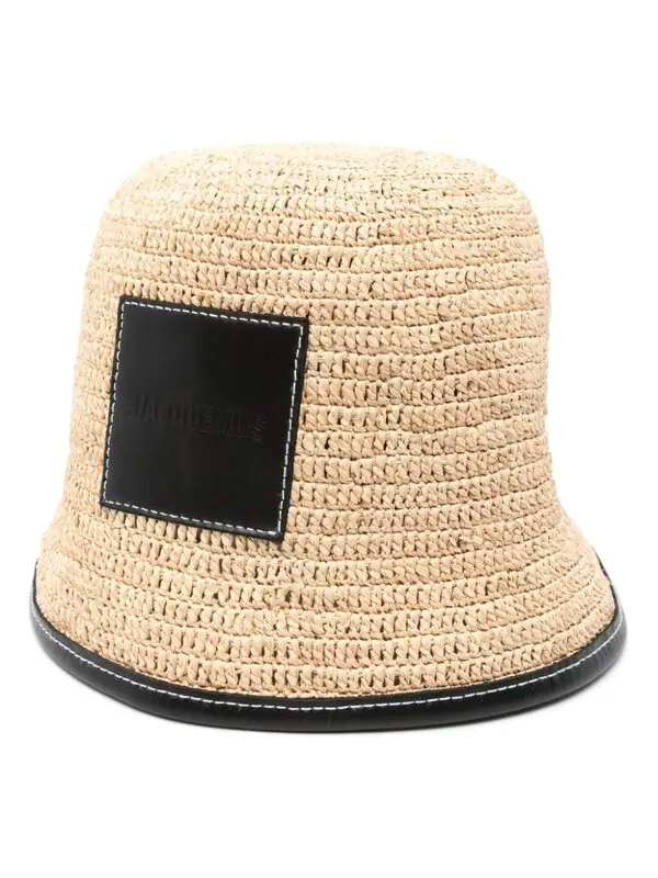 Jacquemus Le Bob Soli Bucket Hat - Neutrals