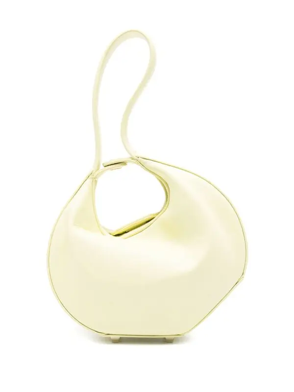 Patrizia Pepe Small Bangle Leather Tote Bag - Yellow