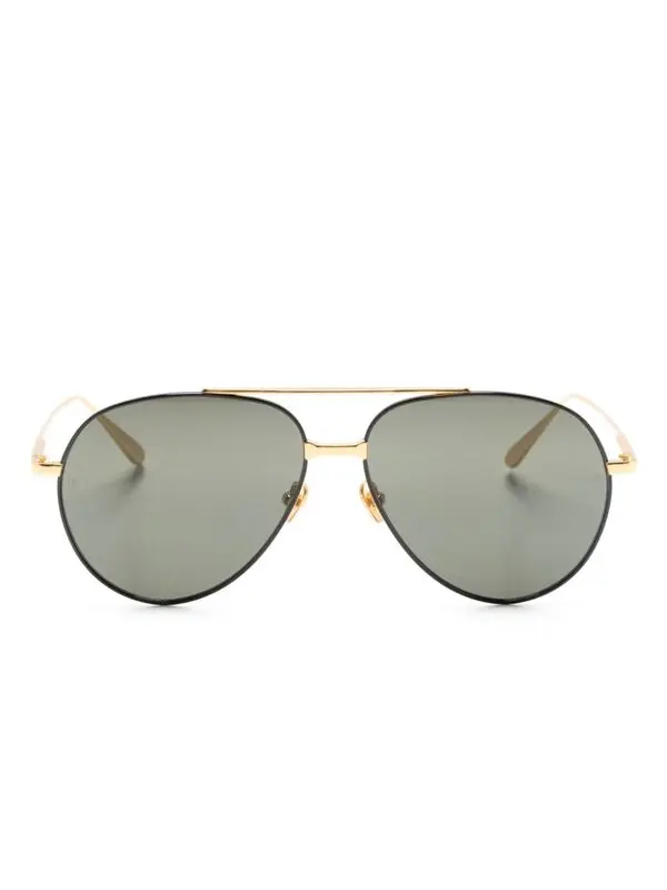Linda Farrow Marcelo Pilot-frame Sunglasses