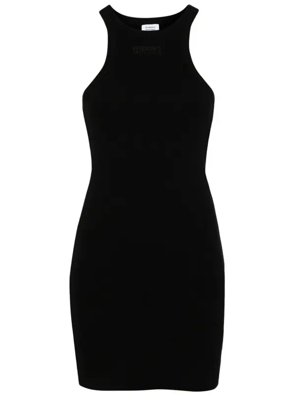 Vetements Racerback Ribbed-knit Minidress