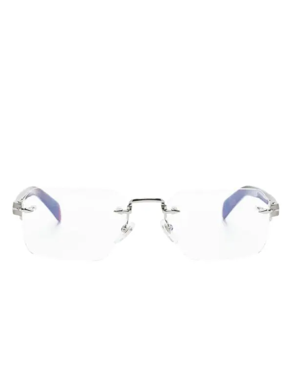 DB EYEWEAR BY DAVID BECKHAM Rimless Rectangle-frame Glasses