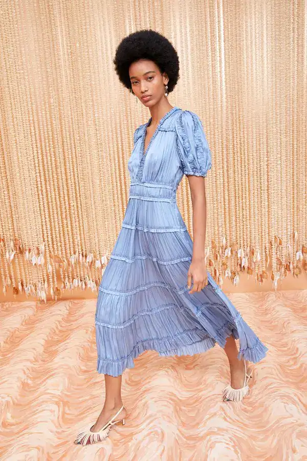 ulla johnson blue dress Ulla Johnson Imara Dress