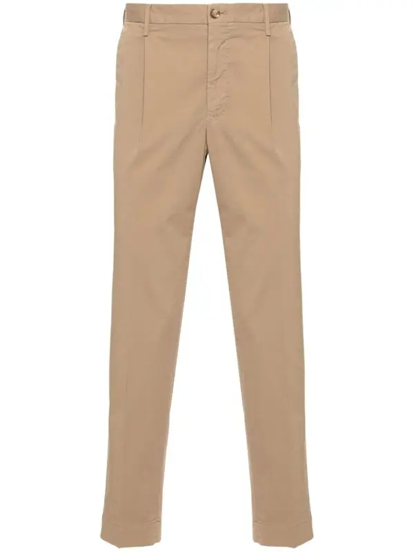 Incotex Stretch-cotton Tapered Trousers