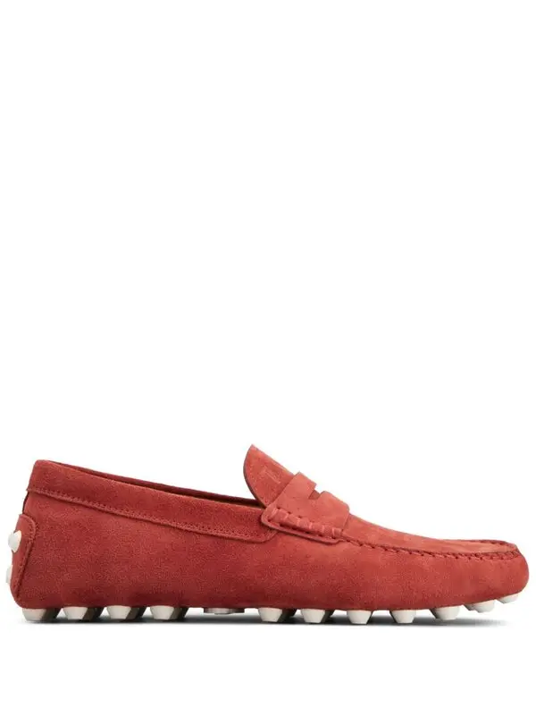 TOD'S Logo-debossed Suede Loafers