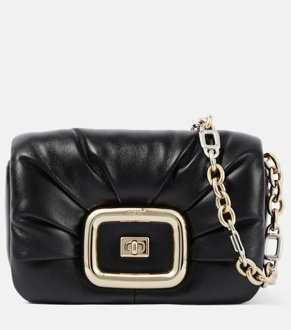 ROGER VIVIER Viv' Mini Leather Shoulder Bag