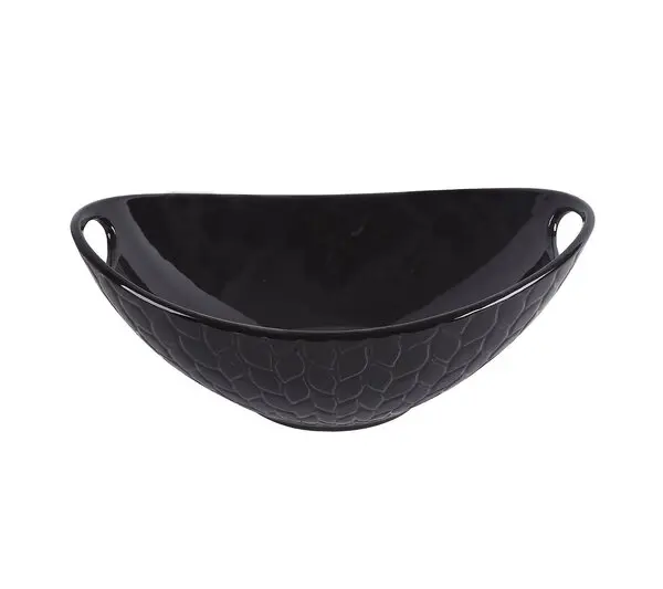 TEMP-TATIONS Carved Willow 2-qt Serving Bowl With Handles