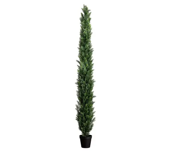 NEARLY NATURAL 10' Cedar Pine Faux Tree Uv