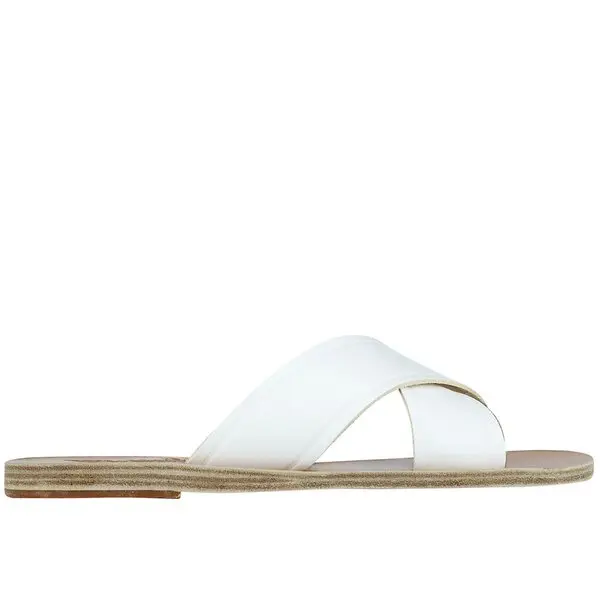 ANCIENT GREEK SANDALS Thais Flat Sandals - White