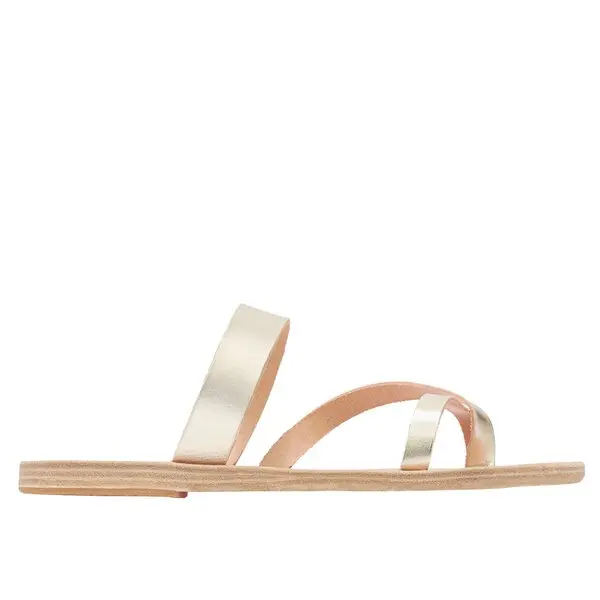 ANCIENT GREEK SANDALS Daphnae Flat Sandals - Platinum