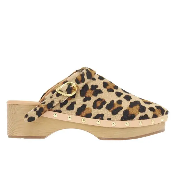 ANCIENT GREEK SANDALS Classic Closed Clog - Leopard